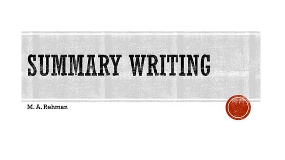 Writing - Letter Writing | PPT