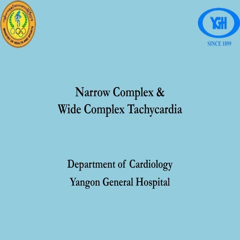 Lec 9 narrow complex wide complex tachycardia for mohs | PPTX | Heart ...