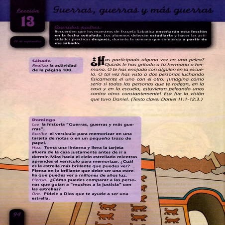 Cuna | Lección 2 [MAYO] | Daniel y el foso de los leones | Escuela ...