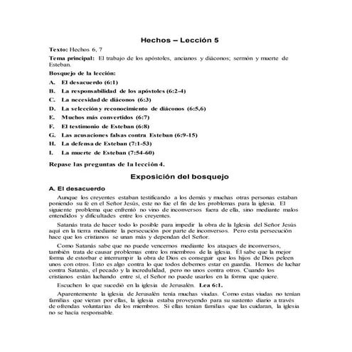 Hechos de los apostoles capitulos 5 y 6 | PPTX