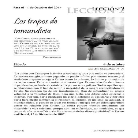 Leccion 02 - Los trapos de inmundicia | PDF