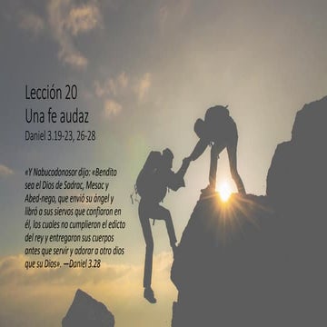 Lección 20 - Una fe audaz | PDF