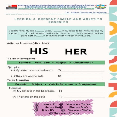 LECCION 3- PRESENT SIMPLE.pdfssddnsbssnsn | PDF
