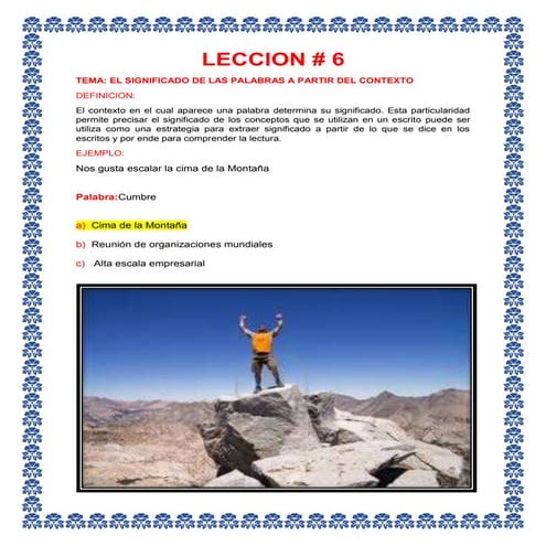 Leccion #6 | DOCX