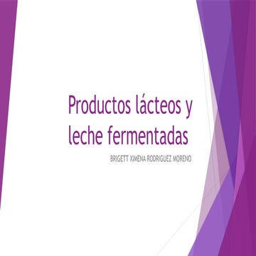 LECHES FERMENTADAS. Elaboración de yogurt | PPTX