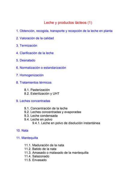 Mapa conceptual de la leche | PDF