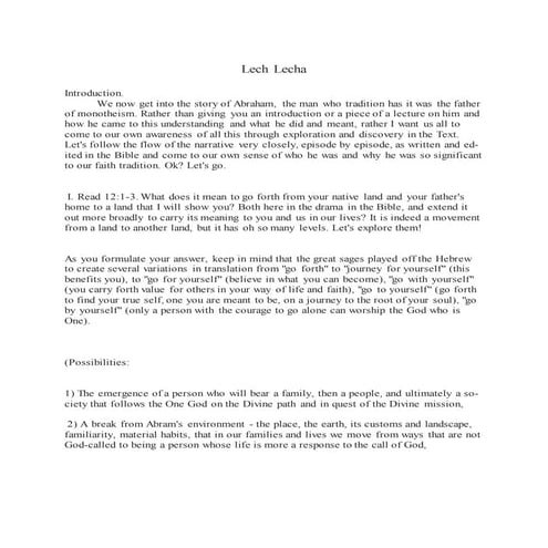 Lech lecha | DOCX