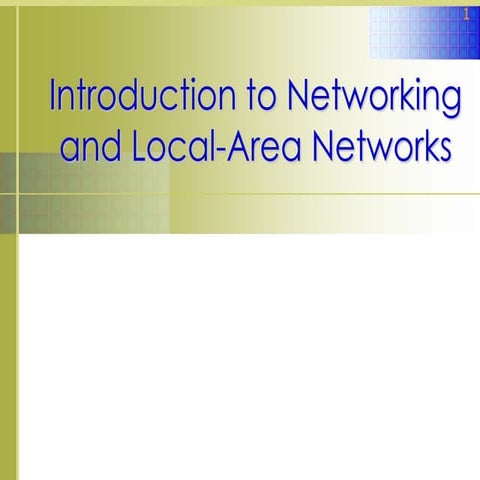 Lec introduction to networking | PPT