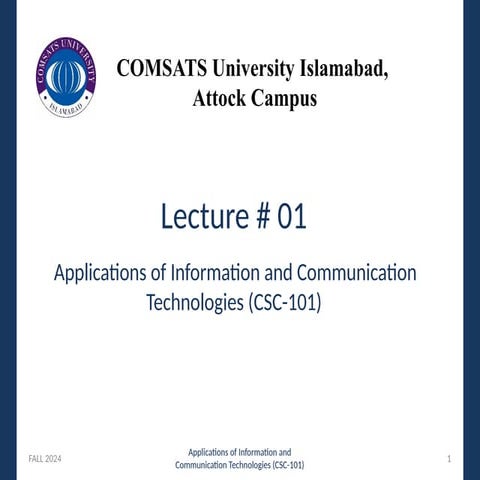 In this ppt you will know about introduction of AICT. | PPTX