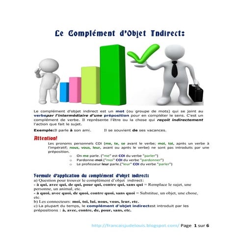 Les pronoms COD COI (B1) | PDF