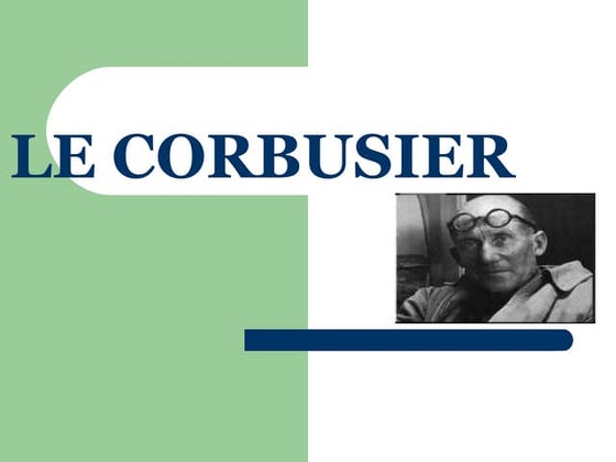 Unite'd habitation, Le corbusier. | PPT