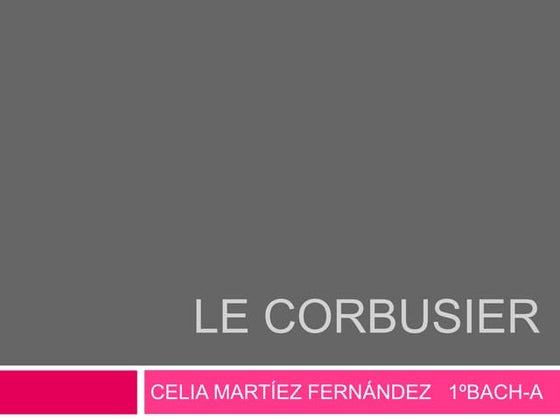 Le corbusier | PPT