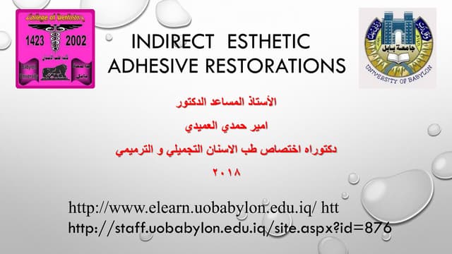 Vonlay; A paradigm shift in post endodontic restoration: A case report ...