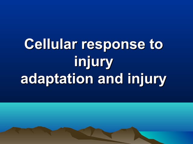 Cellular Adaptations Pptx 5953