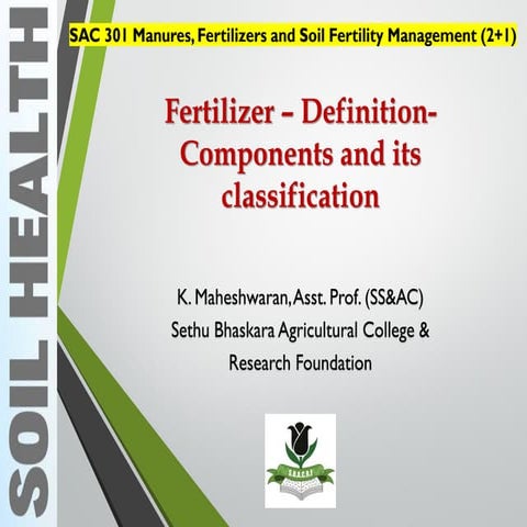 Fertilizer introduction | PDF
