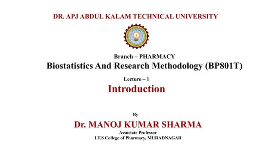 Graphs(Biostatistics and Research Methodology) B.pharmacy(8th sem.) | PPT