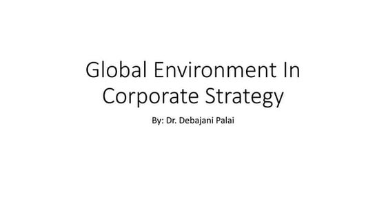 Managing in global environment | PPT