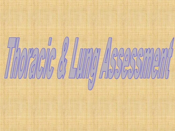 Examination of the respiratory system | PPT