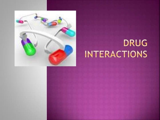 Drug interaction - Potential antimicrobial drug interaction in a ...