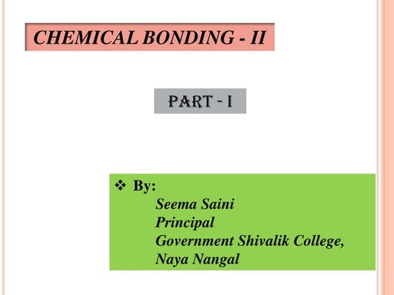Vsepr theory | PPTX | Chemistry | Science