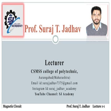 Lect 1 Magnetic Circuit | PPT