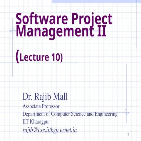 software engineering slides on project management, part 2 | PPT