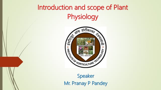 Plant Physiology | PPTX
