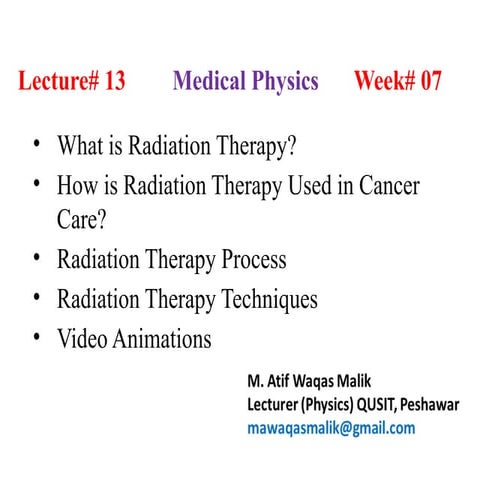 Lect# 13 Medical Physics and research.pptx