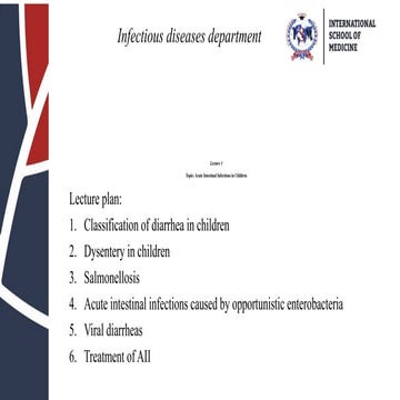 lect 1 Acute intestinal infections.pptx infectious | PPTX | Digestive ...