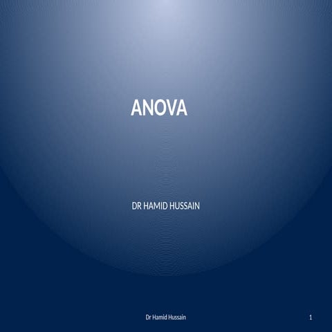 Lecture on Analysis of Variances ANOVA.pptx