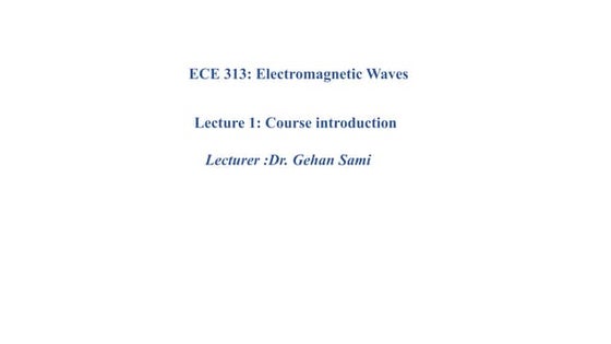 Electromagnetic Waves presentation | PPT