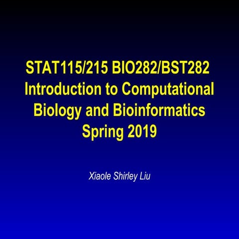 Lect1 Introduction Of System Biology Ppt