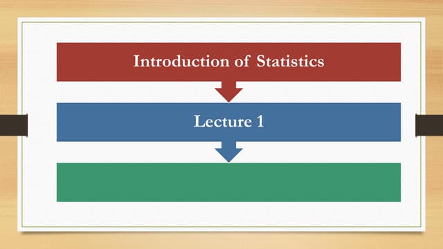 Lect 1 Introduction Statistics Pdf