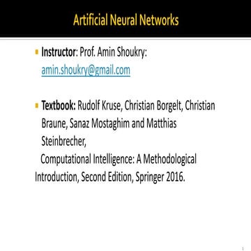 Lect1_Threshold_Logic_Unit lecture 1 - ANN | PDF | Technology Industry | Industries