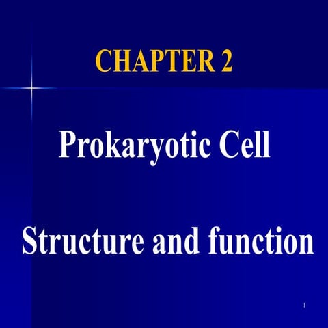 Prokaryotic cell (structure and function) | PDF