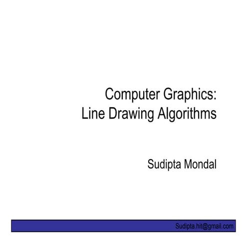 Lect2 scan convertinglines | PPT