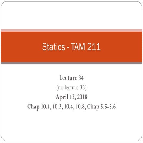 Lecture Notes About Moment of Inertia and Radius of gyration | PDF