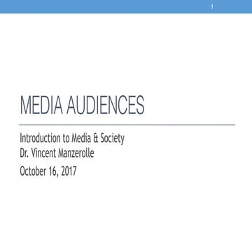 Audiences Presentation | PPTX