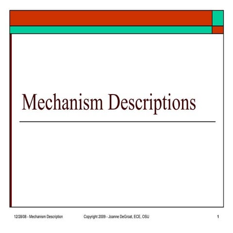 Description of mechanism | PDF
