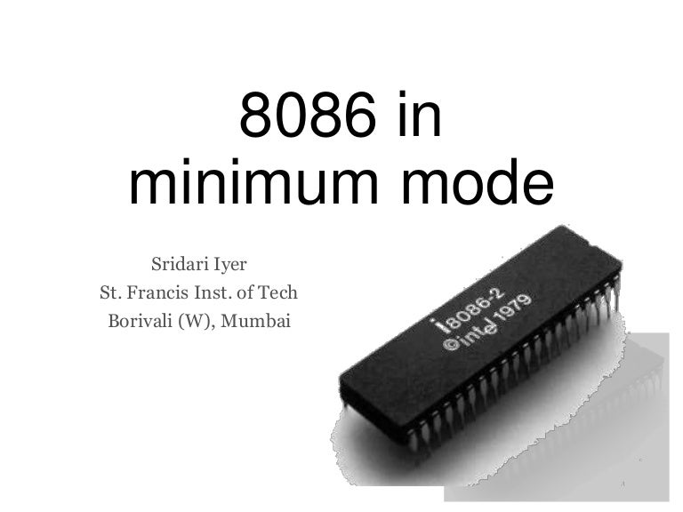 8086 in minimum mode