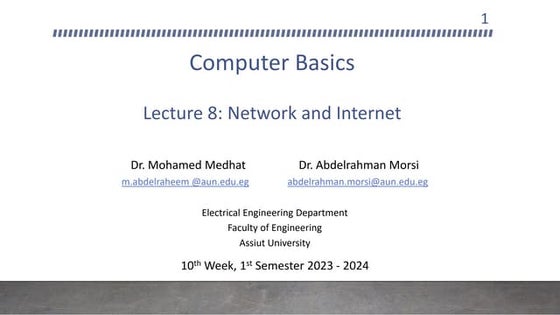 Basics of computer networks | PPTX | Computer Networking | Computing