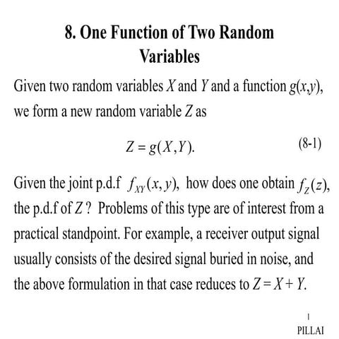 One function of two Random variable a.ppt