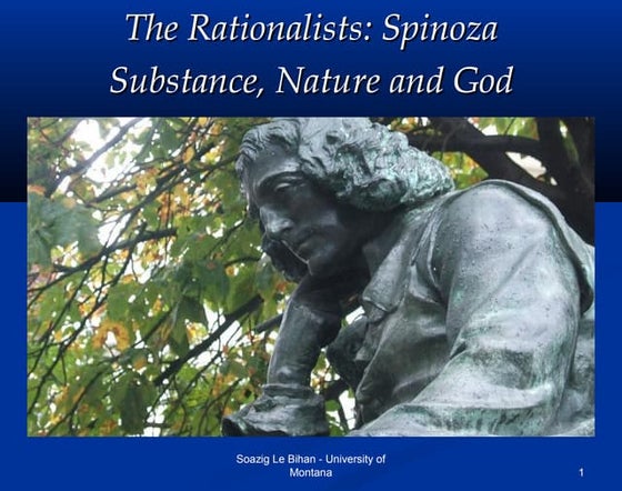 SPINOZA'S PHILOSOPHY | PPT