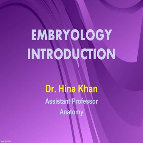 embriology of human | PPT