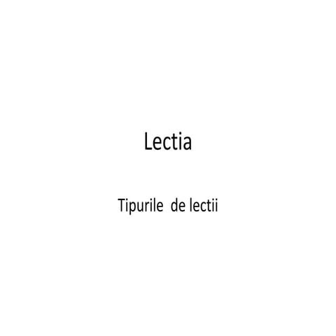 Lectia | PPT