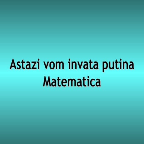 Lectie De Matematica | PPS