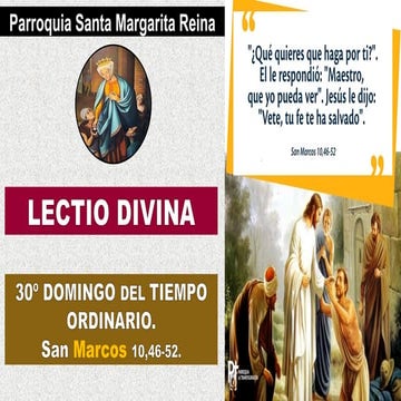 Lectio Divina 30º T O Pasos De La Lectio Divina Pptx Pptx