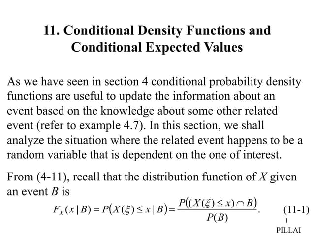 Conditional Density Function Ectr11appt 2625