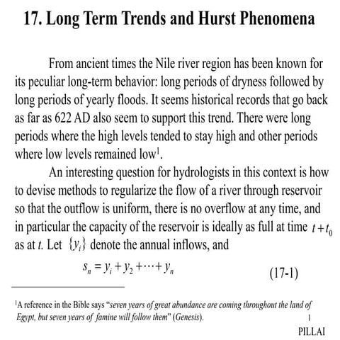 Long term trend and hurst phenomenonlectr17.ppt