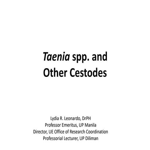 Cestodes | PPT